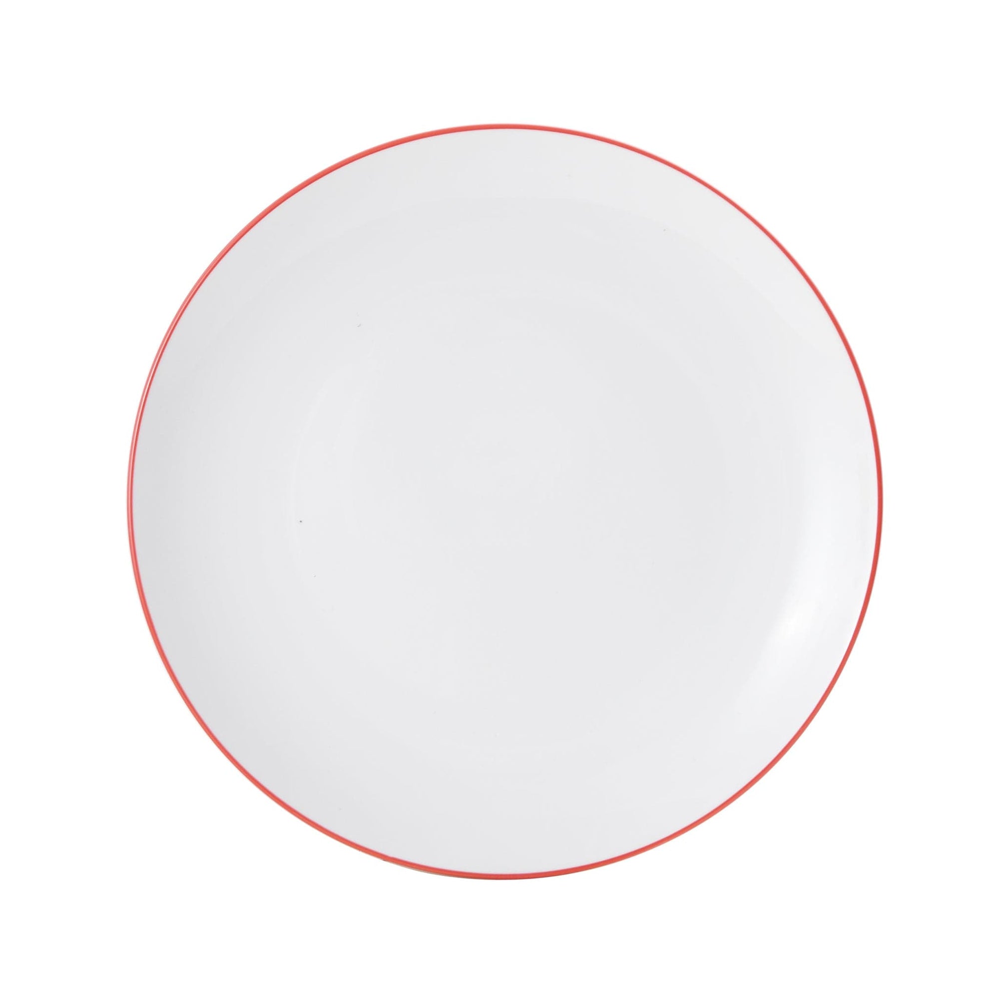 Bistro Pinstripe Porcelain Coupe Plate 10"