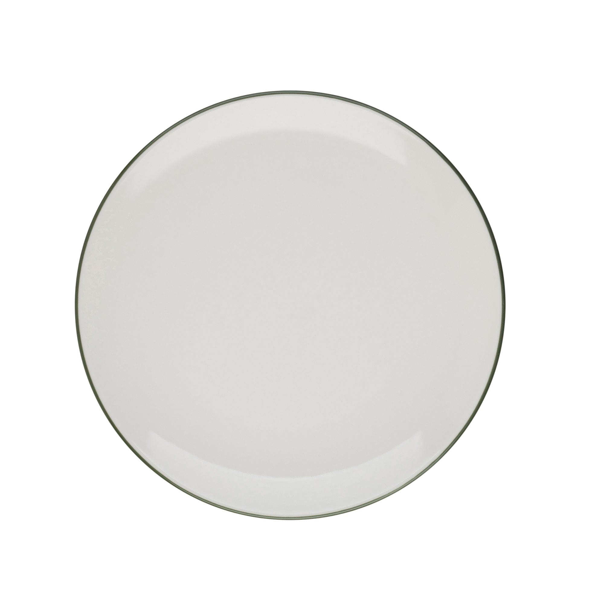 Modest Green Fine China Coupe Plate 8.2"