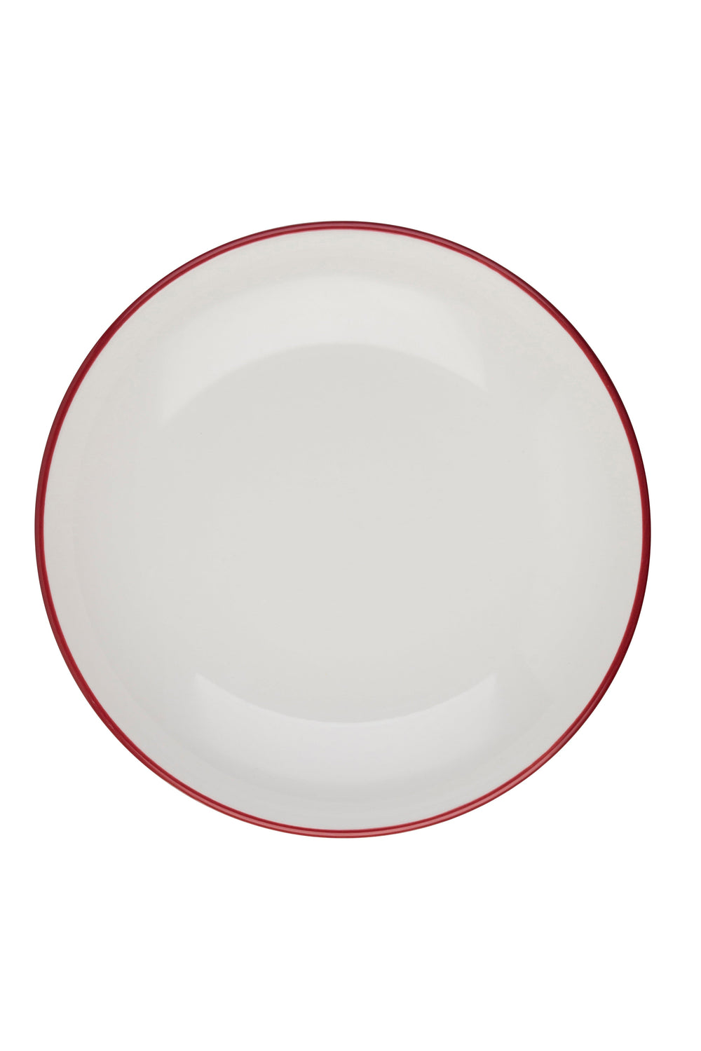 Modest Maroon Porcelain Deep Coupe Plate 9.8"