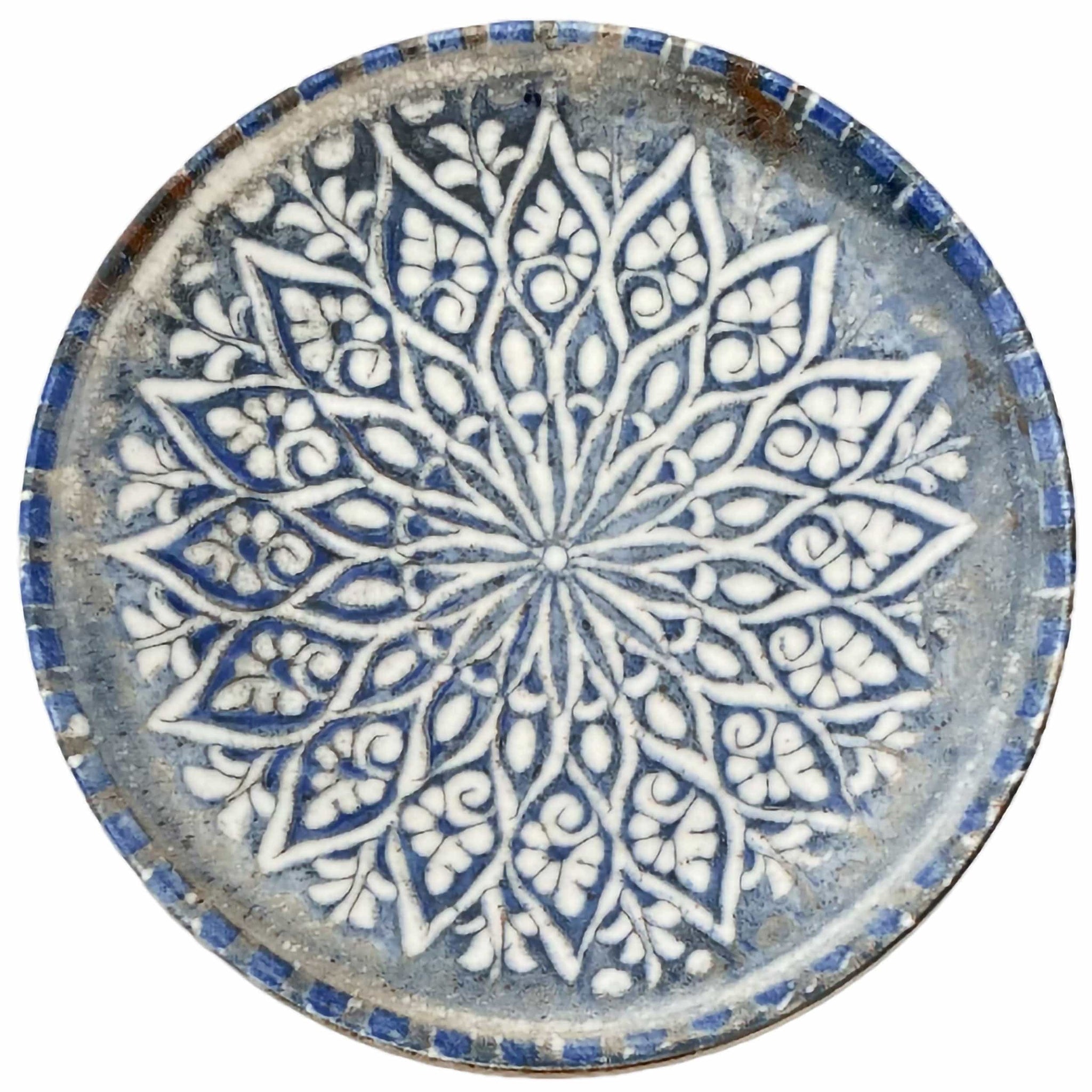 Granada Blue Premium Stoneware Plate Coupe 11"
